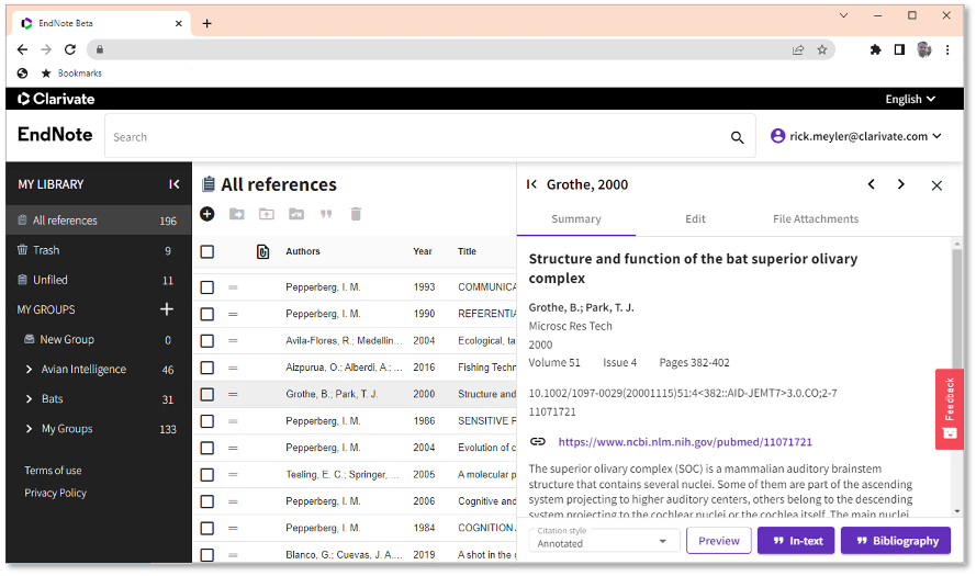 EndNote 21 For Windows EndNote 21 For Mac 